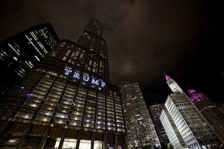 Trump Tower Adorned Giant Sign Rises Editorial Stock Photo - Stock ...