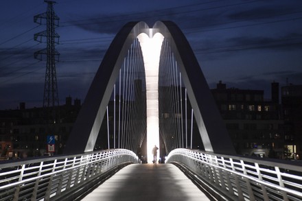 Night On Bridge Blueberry Island Mustikkamaa Editorial Stock Photo ...