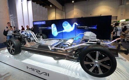 Toyota Mirai Fuel Cell Vehicle Chassis Editorial Stock Photo - Stock ...