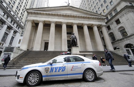 Nypd Police Car Parked Outside Entrance Editorial Stock Photo - Stock ...