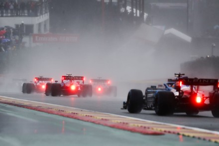 Formula One Cars Action During Formation Editorial Stock Photo - Stock ...