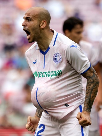 Getafes Forward Sandro Ramirez Celebrates After Editorial Stock Photo ...