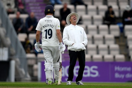 Gary Ballance Yorkshire Appears Make Umpire Editorial Stock Photo ...