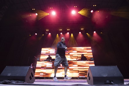 Rap duo Atmosphere in concert at the UC Berkeley Hearst Greek Theatre ...