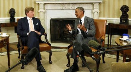 President Barack Obama R Meets King Editorial Stock Photo - Stock Image ...