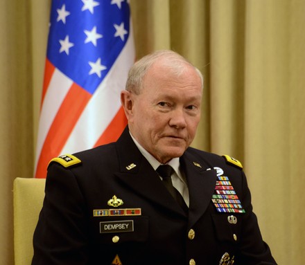 US Joint Chiefs Of Staff General Martin Dempsey Meets Israeli President ...