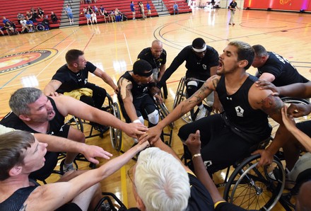 Team Army Huddle Before Their Game Editorial Stock Photo - Stock Image ...