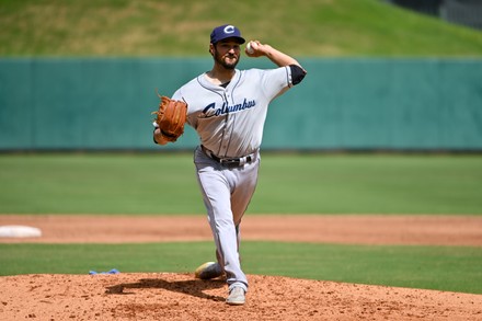 Columbus Pitcher Kyle Dowdy 17 Action Editorial Stock Photo - Stock ...