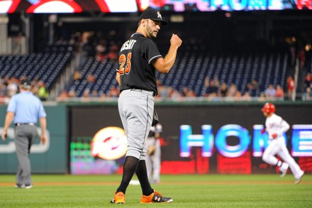 Miami Marlins Starting Pitcher Jarred Cosart Editorial Stock Photo ...