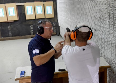 Yair Yifrach Firearms Instructor Teaches Israeli Editorial Stock Photo ...