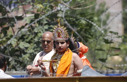 Hindu Child Dressed Lord Krishna During Editorial Stock Photo - Stock ...