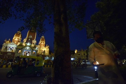 Devotees Offer Prayers Outside Birla Mandir Editorial Stock Photo ...