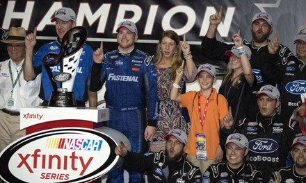 Racer Chris Buescher Driving Fastenal Ford Editorial Stock Photo ...