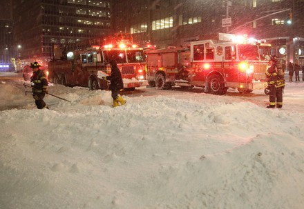Fdny Firemen Arrive Scene Fire On Editorial Stock Photo - Stock Image ...