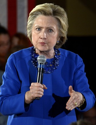 Democratic Candidate President Hillary Clinton Speaks Editorial Stock ...