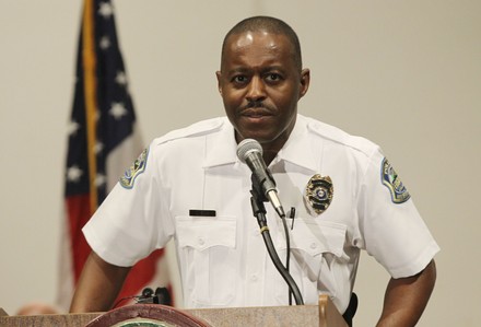Swearing in ceremony for new Ferguson, Missouri Police Chief, United ...