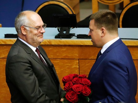 Alar Karis L Presidentelect Estonia Congratulated Editorial Stock Photo ...