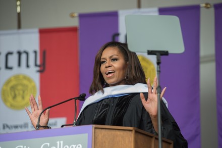 First Lady Michelle Obama Delivers Her Editorial Stock Photo - Stock ...