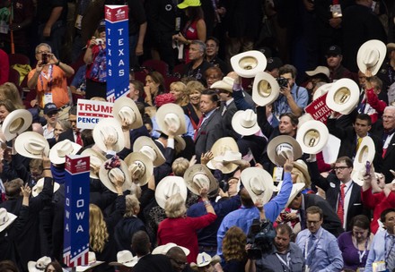 Texas Delegation Waves Their Hats Air Editorial Stock Photo - Stock ...