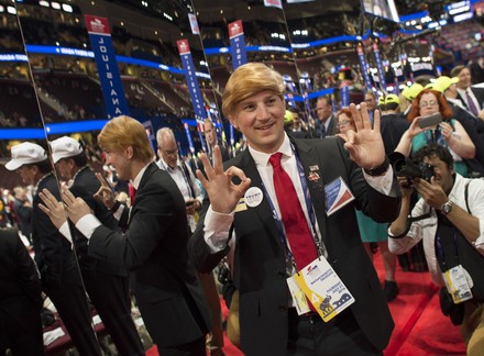 Delegate Shows Off His Donald Trump Editorial Stock Photo - Stock Image ...