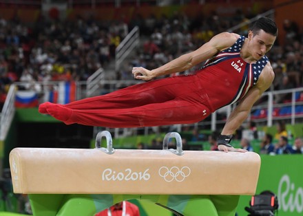 American Gymnast Alexander Naddour Performs His Editorial Stock Photo ...