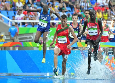 Runners Participate Mens 3000 Meter Steeplechase Editorial Stock Photo - Stock Image | Shutterstock