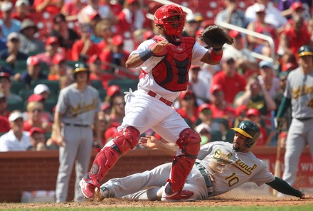 Oakland Athletics Marcus Semien Slides Safely Editorial Stock Photo ...
