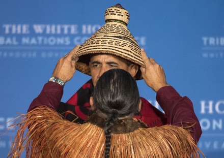 President Barack Obama Presented Ceremonial Hat Editorial Stock Photo ...