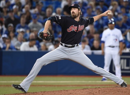 Cleveland Indians Reliever Andrew Miller Teams Editorial Stock Photo ...