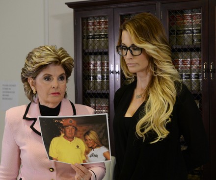 Jessica Drake Stands Her Attorney Gloria Editorial Stock Photo - Stock ...