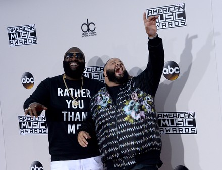 Lr Rick Ross Dj Khaled Arrive Editorial Stock Photo - Stock Image ...