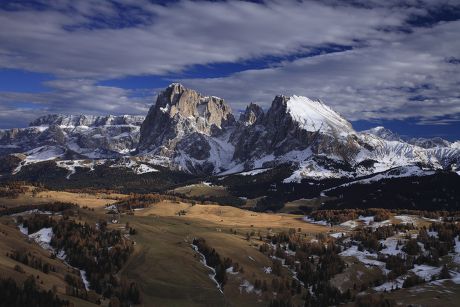 Sasso Piatto Sasso Lungo Sella Mountains Editorial Stock Photo - Stock ...