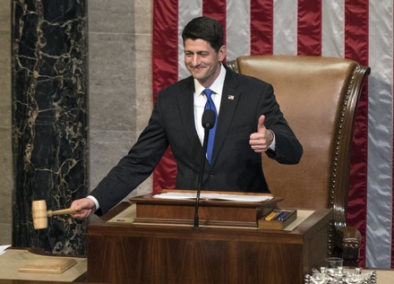 Speaker Paul Ryan Rwi Holds Gavel Editorial Stock Photo - Stock Image ...