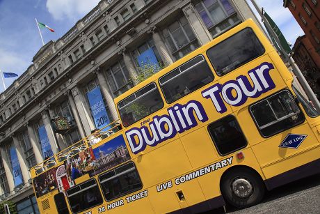 Dublin Tour Bus O Connell Street Editorial Stock Photo - Stock Image ...