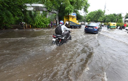 Traffic Congestion Due Water Logging Road Editorial Stock Photo - Stock ...