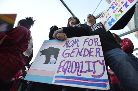Crowd Gathers Lgbt Gender Equality Rally Editorial Stock Photo - Stock ...