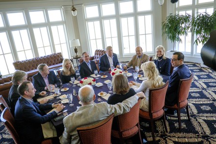 President Donald Trump Has Working Lunch Editorial Stock Photo - Stock ...