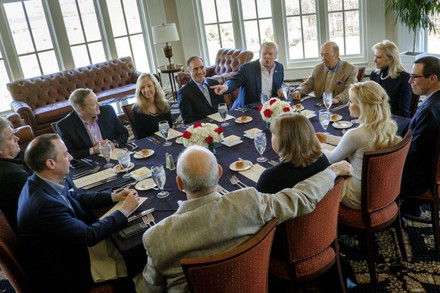 President Donald Trump Has Working Lunch Editorial Stock Photo - Stock ...