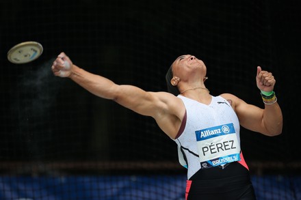 Yaime Perez Cuba Competes During Discus Editorial Stock Photo - Stock ...