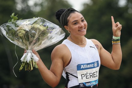 Yaime Perez Cuba Celebrates After Discus Editorial Stock Photo - Stock ...