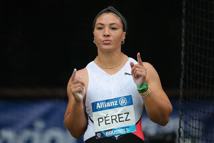 Yaime Perez Cuba Reacts During Discus Editorial Stock Photo - Stock ...