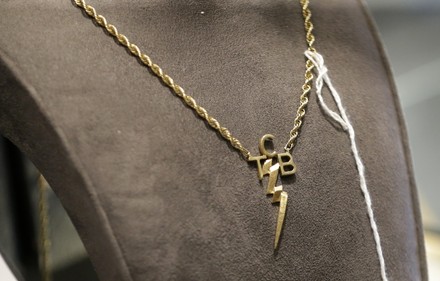 Elvis Presley Tcb Gold Neckless On Editorial Stock Photo - Stock Image ...