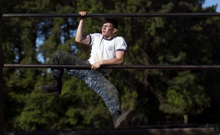 Plebe Maneuvers Obstacle Course During Sea Editorial Stock Photo ...