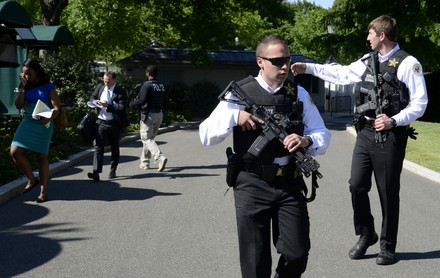 Uniformed Division Secret Service Officer Stands Editorial Stock Photo ...