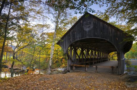 Usa Maine Newry Covered Bridge Newry Editorial Stock Photo - Stock ...