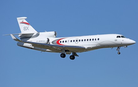 Dassault Falcon 8x Aircraft Takes Sky Editorial Stock Photo - Stock ...