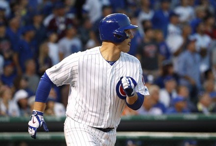 Chicago Cubs Anthony Rizzo Runs First Editorial Stock Photo - Stock ...