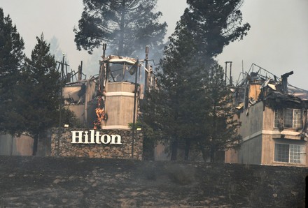 Hilton Hotel Lies Ruins Still Smoldering Editorial Stock Photo - Stock ...