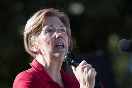 Sen Elizabeth Warren Dma Speaks Protest Editorial Stock Photo - Stock ...