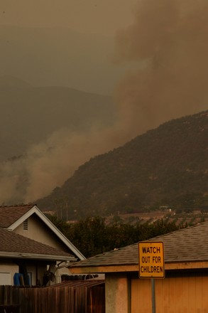 Structure Fire Burns Early Evening Hours Editorial Stock Photo - Stock ...